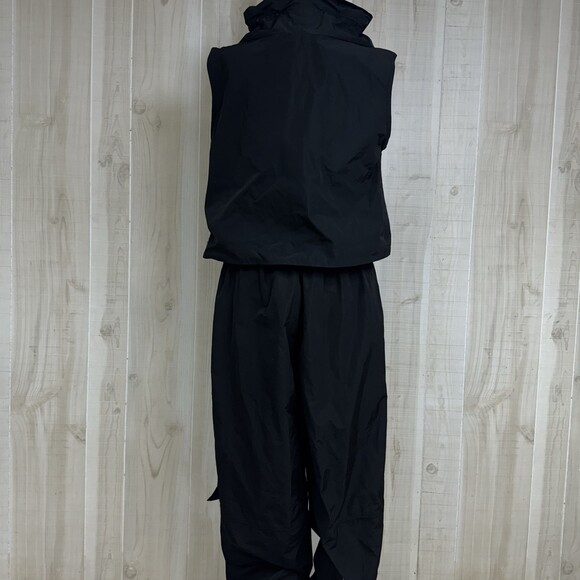 Sun Kim | Tops | Sun Kim Black Cropped Ruffle Cowl Neck Boxy Vest ...